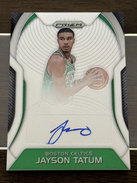 2017-18 PANINI PRIZM Jayson Tatum RC recrue Sensational Signatures Auto ...