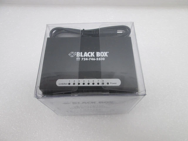 BLACK BOX LBS008A 8 Port10/100 Ethernet Switching Usb Bus Powering $21. ...
