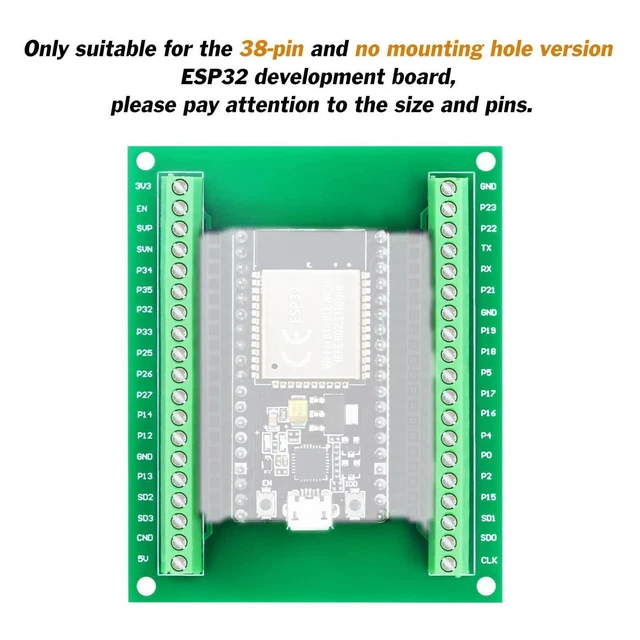 Esp32 Breakout Board Gpio Esp32s Esp32 Entwicklungsboard Devkit Neu V1 D7z4 Eur 432 Picclick It