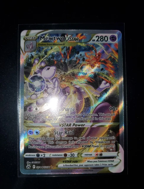 POKÉMON TCG MEWTWO VSTAR Crown Zenith: Galarian Gallery GG44/GG70 NEAR ...