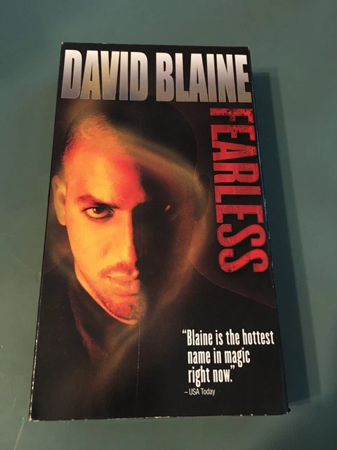 DAVID BLAINE FEARLESS VHS Tape 2002 TV Movie Magic Magician Special ...