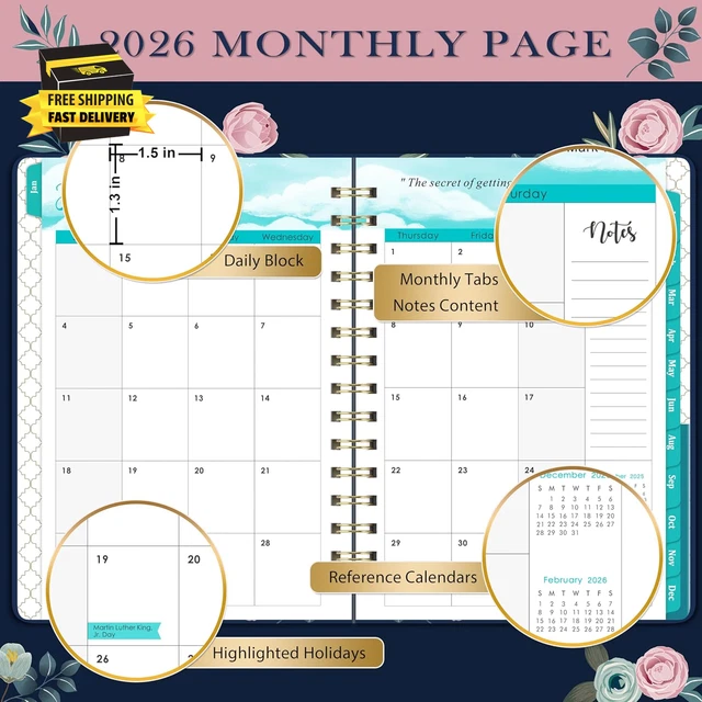 2026 PLANNER - 2026 Planner Weekly and Monthly from Jan. 2026 - Dec ...