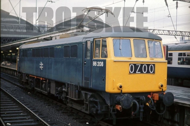35MM SLIDE BR British Rail Electric Loco Class 86 86208 Manchester 1973 ...