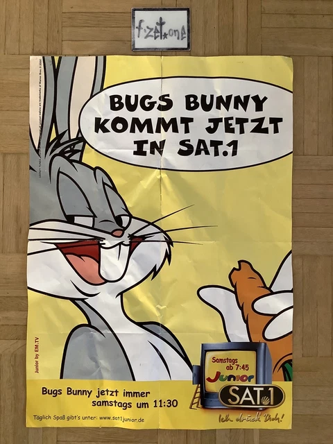 »BUGS BUNNY/SCOOBY DOO« original Vintage Poster-LOONEY TUNES/HANNA ...