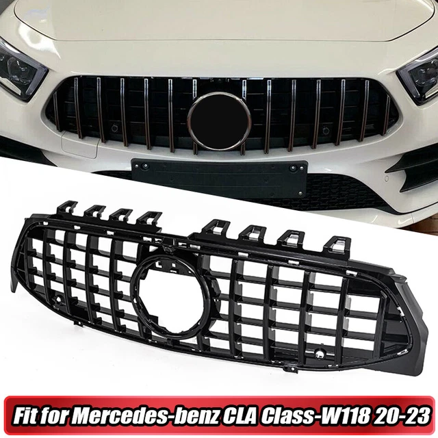 BLACK PANAMERICANA GT Style Front Grill Grille For Mercedes CLA W118 ...