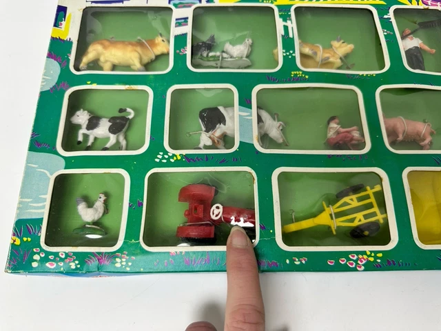 VINTAGE BLUE BOX My Own Farm Plastic Animal Set Unused £57.90 - PicClick UK