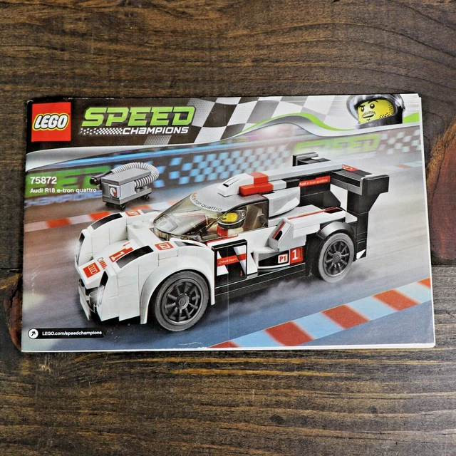 LEGO CHAMPIONS : Audi R18 e-tron quattro (75872) livret d'instructions ...