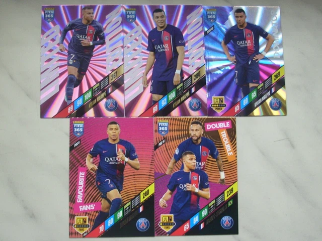 FIFA 365 2024 Set 5 Card Fans,Limited,Double,Dominator Mbappe EUR 9,77 ...