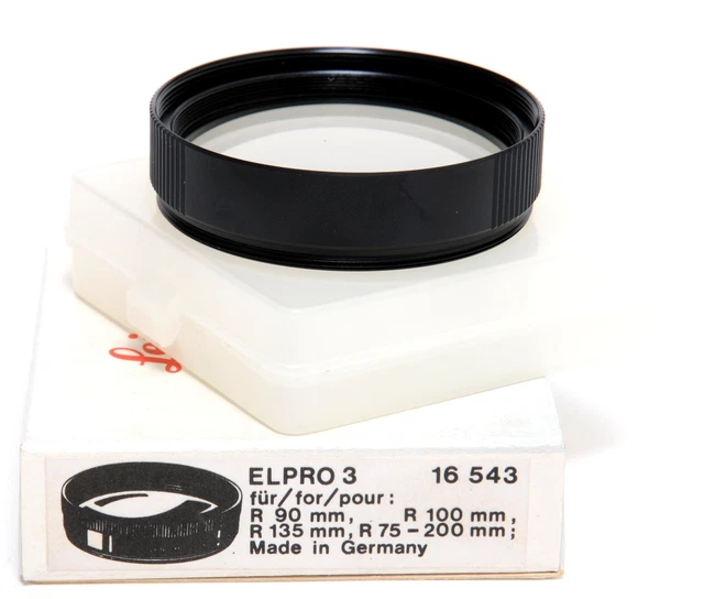 FILTRO OBIETTIVO RAVVICINATO Leica Leitz Elpro 3 in scatola 16543 per ...