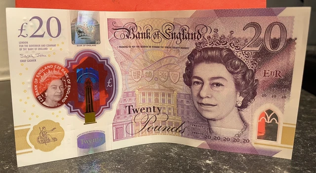 RARE MISPRINT £20 Twenty Pound Bank Note. Queen Elizabeth 2018. £200.00 ...