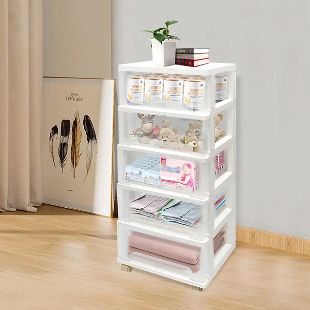 5 TIERS DETACHABLE Storage Box/Plastic Office Sorting Cabinet/Desktop ...