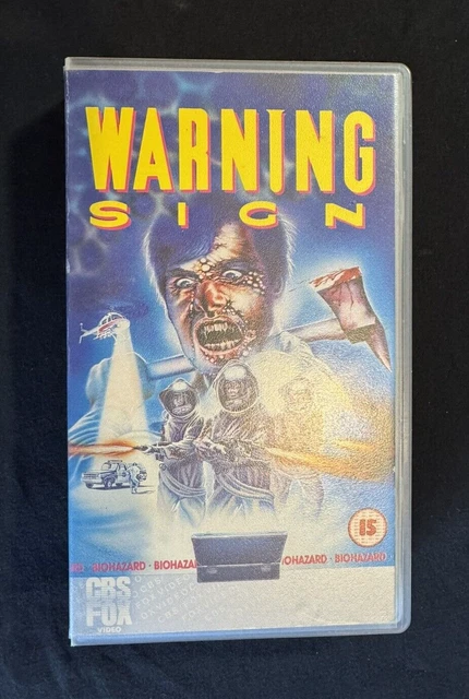 WARNING SIGN - Deleted Horror VHS video tape £15.00 - PicClick UK