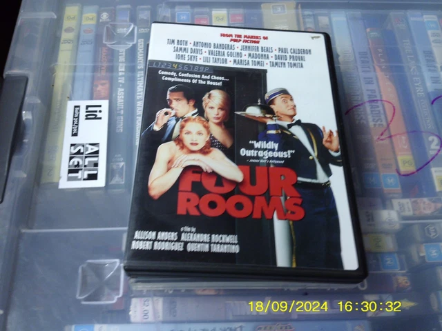FOUR ROOMS (DVD, 1995) Tim Roth, Quentin Tarantino, Antonio Banderas ...