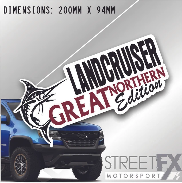 GREAT NORTHERN STICKER Decal for Toyota Landcruiser 4x4 Offroad $16.27 ...
