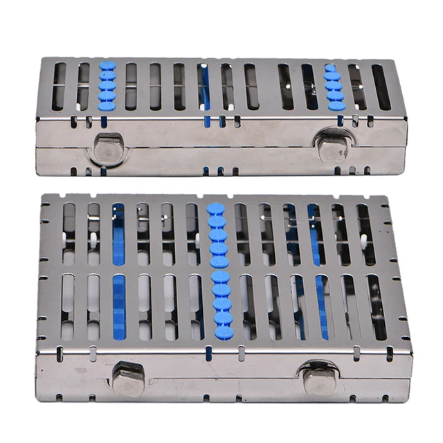 SET OF 3 Dental Autoclave Sterilization Cassette Rack Box Tray For 10 Instrument £28.56 ...
