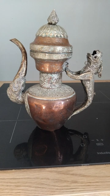 CUIVRE TIBÉTAIN thé au vin de bon augure Dragon China EUR 95,00 - PicClick FR