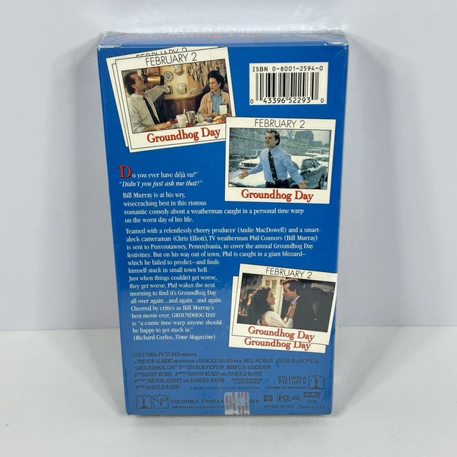 GROUNDHOG DAY 1993 VHS Bill Murray, Sealed, Watermarked USA Print £8.99 ...