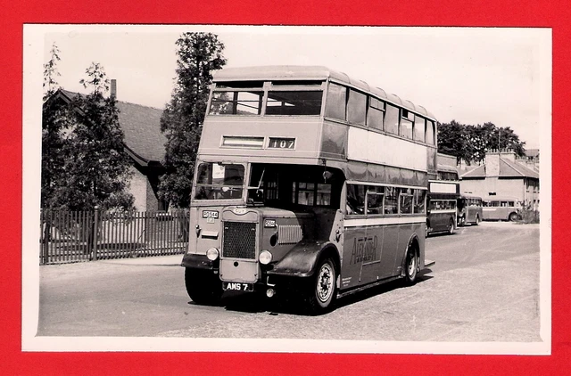 BUS PHOTO ~ Alexanders RO544: AMS7: 1945 Lowbridge Weymann Guy Arab II ...