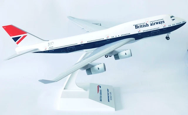 BOEING 747-400 BRITISH Airways 100 Negus Skymarks Model Scale 1:200 ...