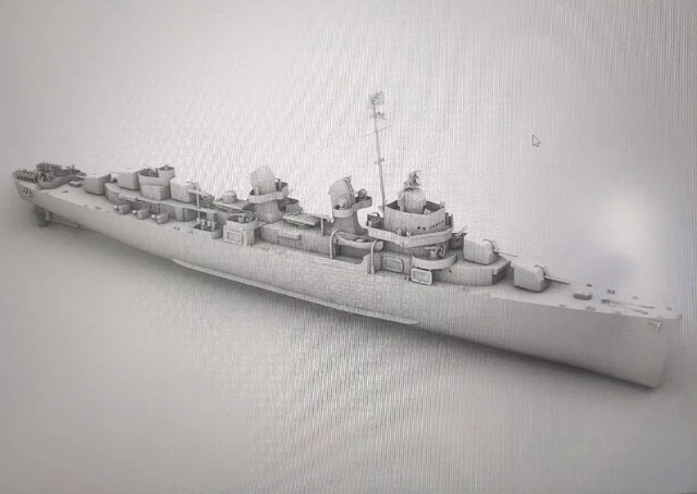 1/96 USS FLETCHER Destroyer (full hull) 3D Printed kit RC kits £299.99 ...