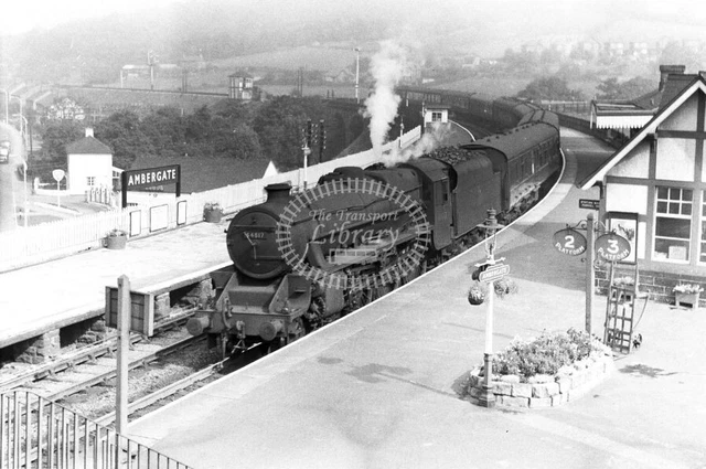 PHOTO BRITISH RAILWAYS Steam Locomotive Class 5MT Stephenson 44817 at ...