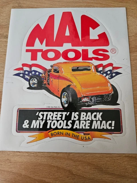 GENUINE MAC TOOLS sticker vinyl decal tool box rare one from 1990s £4. ...