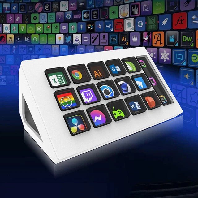 It For Streamdeck Mini Visual Keyboard 15 Lcd Macro Keys Controller Visual Keybo Eur 72 54