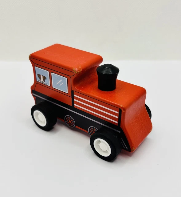 JACK RABBIT CREATIONS Woodland Red Train Locomotive Childs Toy $16.03 ...