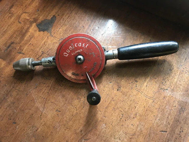 VINTAGE COLLECTIBLE 1950S Qualcast Clipper Manual Hand Drill £3.99 ...