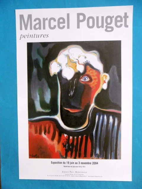 POUGET MARCEL AFFICHE originale Oran Algérie Nouvelle figuration ...