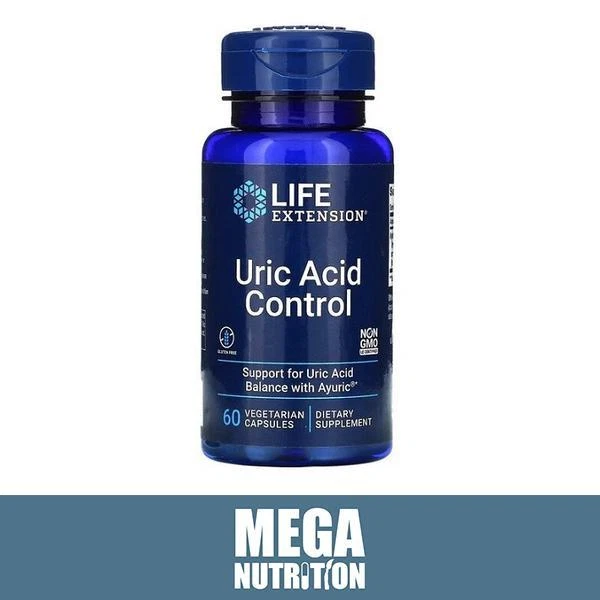LIFE EXTENSION URIC Acid Control 60 Veg Capsules | Support Healthy ...