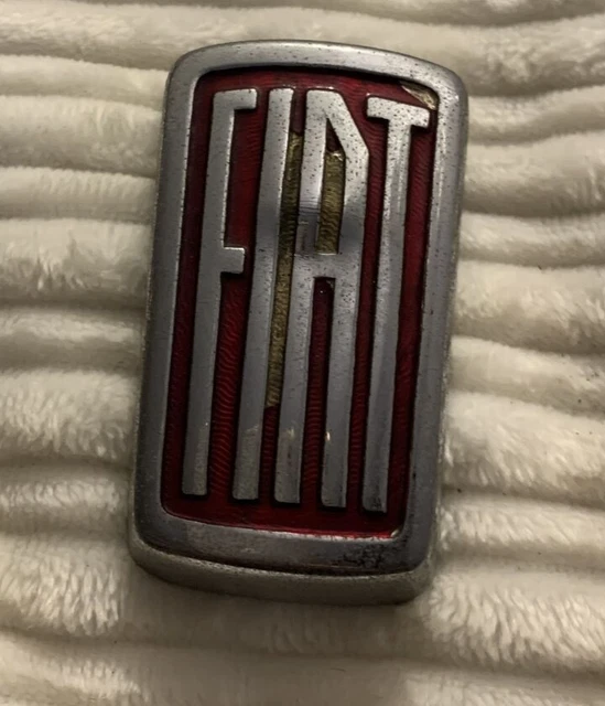 FIAT MICKEY ARMES Voiture Emblème, Écrit Calandre Années 50 Original ...