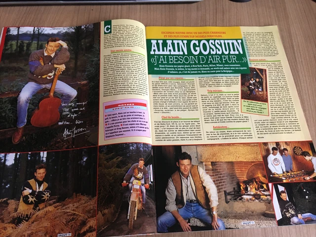 ALAIN GOSSUIN COUPURE de presse 1996 2 Pages Article Mode Mannequin EUR ...
