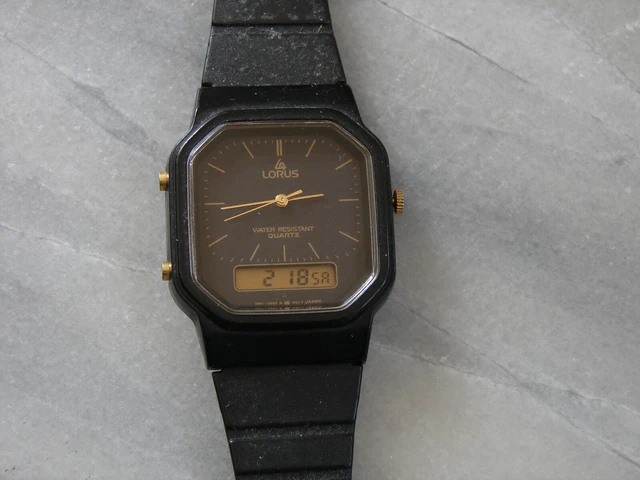 LORUS WATCH ANALOGUE & Digital V041-5020 Working Spares/Repair £4.99 ...