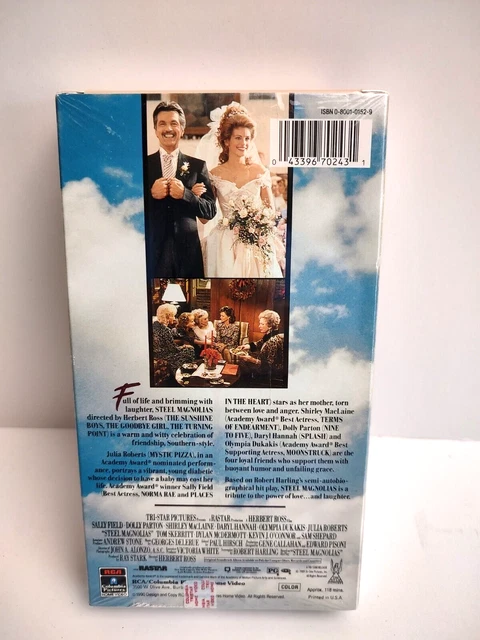 STEEL MAGNOLIAS NEW Sealed (VHS, 1990) Julia Roberts Columbia Tristar ...