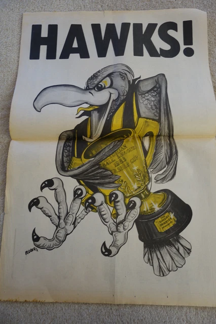 1983 SUNDAY OBSERVER Hawthorn Hawks Afl Grand Final Premiers News ...