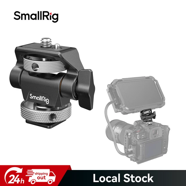 SMALLRIG SWIVEL 360° and Tilt 170° Monitor Mount with Shoe Adapter ...