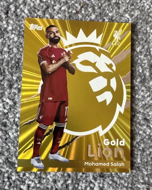 #GL11 MOHAMED SALAH Gold Lion - Topps 2025-2026 Premier League Card ...