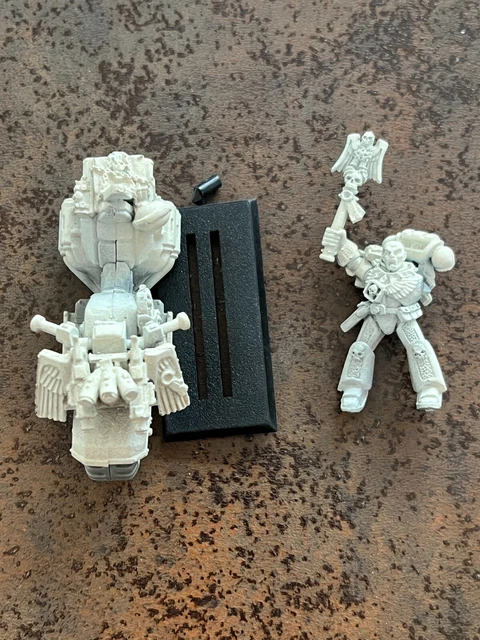 COD. 1646. WARHAMMER 40k space marine. Chaplain on bike vintage metal ...