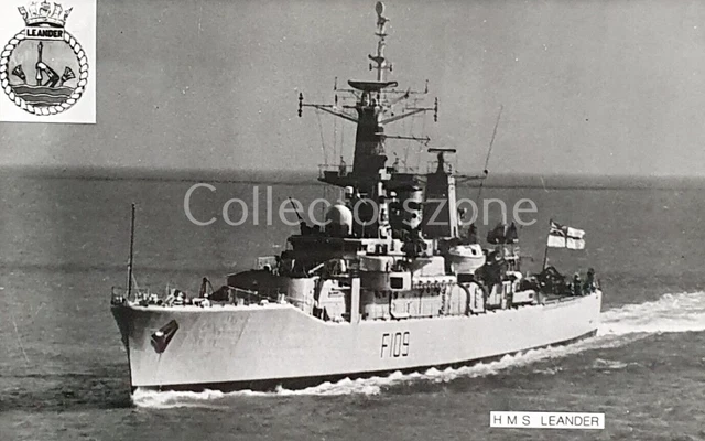 BRITISH ROYAL NAVY HMS Leander F109 Leander-class frigate Photograph 5 ...