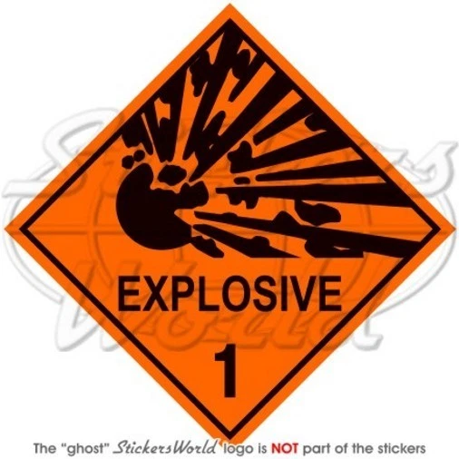 EXPLOSIVE ATMOSPHERE EXPLOSION Danger Warning Safety Sign Sticker-Decal ...