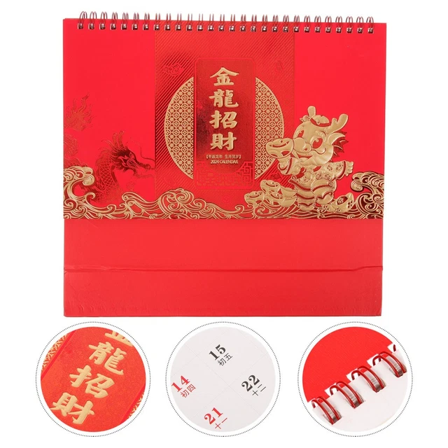 CHINESE CALENDAR OFFICE Desk Calendars Daily Use Standing £6.95 ...