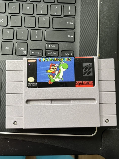 VINTAGE GAME-SUPER MARIO World (Super Nintendo SNES, 1991) TESTED ...