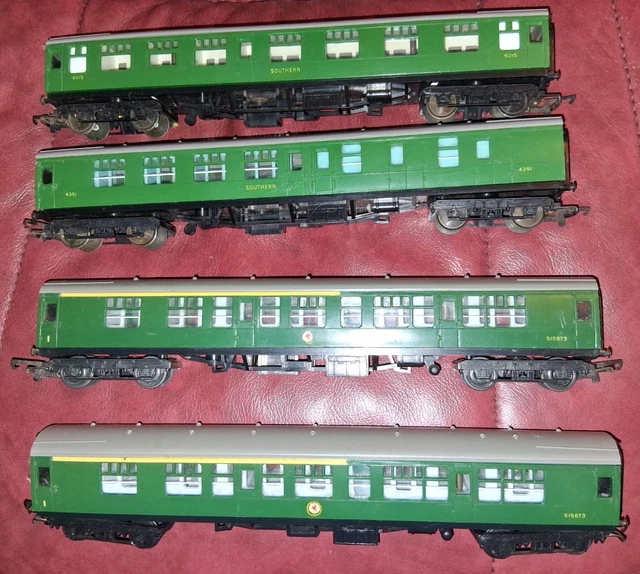 4 TRIANG SOUTHERN railways composite coaches ... 2 £10.78 - PicClick UK