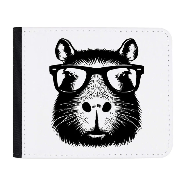 'CAPYBARA WEARING GLASSES' Wallet (WL00029083) £10.99 - PicClick UK
