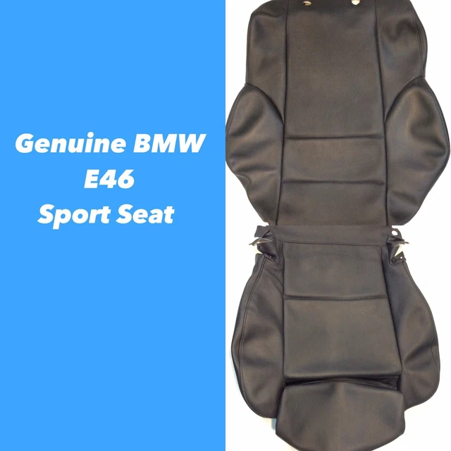 GENUINE BMW E46 Sport Bottom & Backrest Seat Covers Black 3 series OEM ...