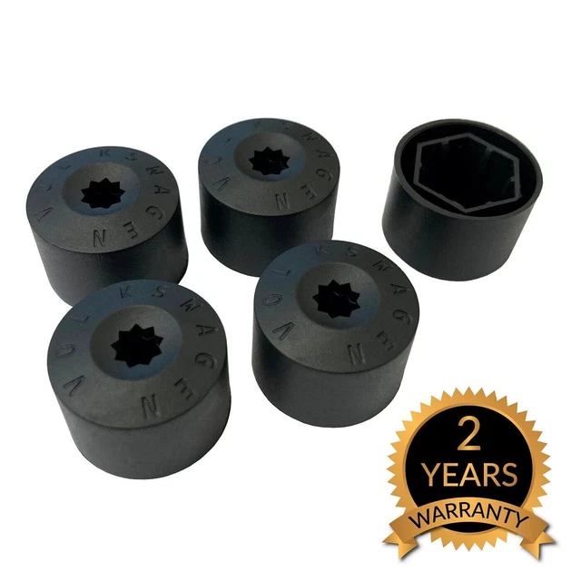 17MM VW WHEEL Nut Bolt Cover Caps X5 For Vw Beetle Up Polo Jetta Bora ...