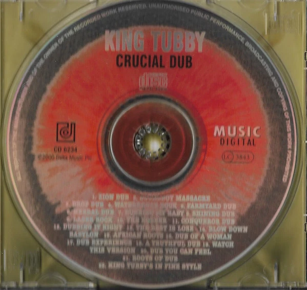 CD REGGAE KING Tubby Crucial Dub CD, Comp 2000 Dub (VG/neuf ou M-) EUR ...