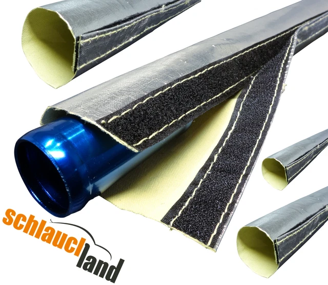 KEVLAR ARAMID ALUMINUM Velcro Insulation HEAT PROTECTION Tube Sheath £ ...