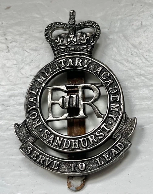 WW2 BRITISH OFFICER cadet cap badge RMAS Royal Military Academy ...